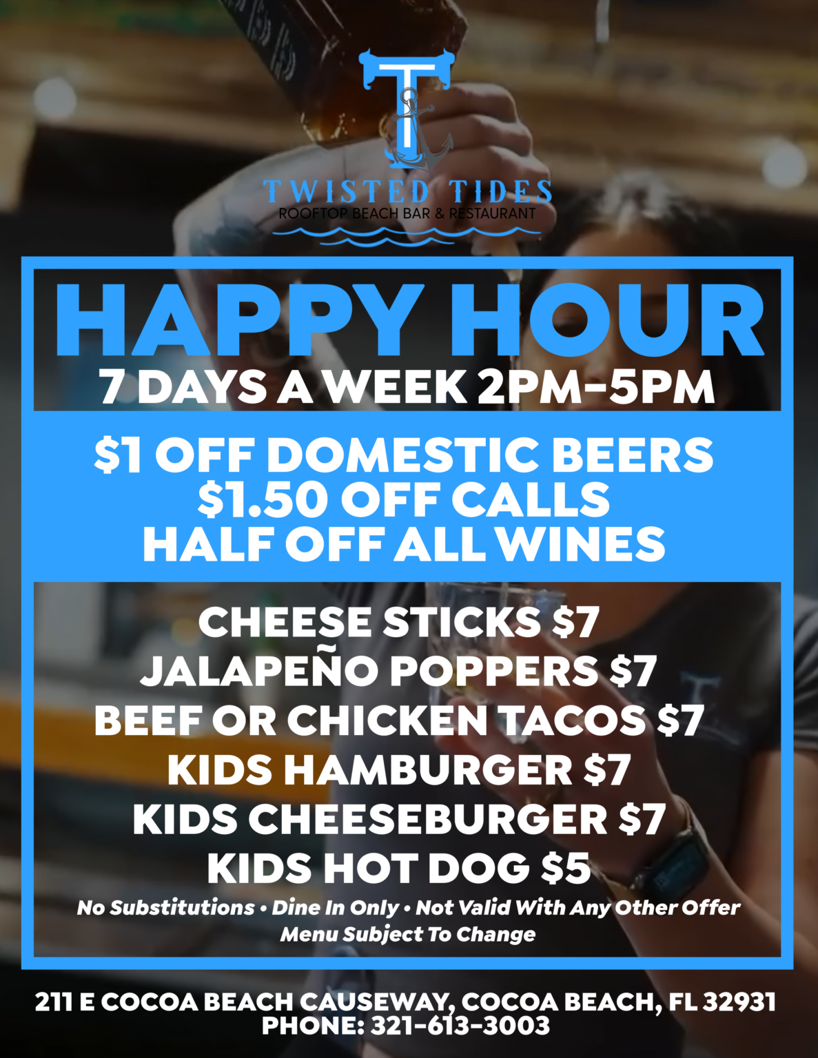 Menu – Twisted Tides