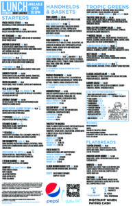 Menu – Twisted Tides